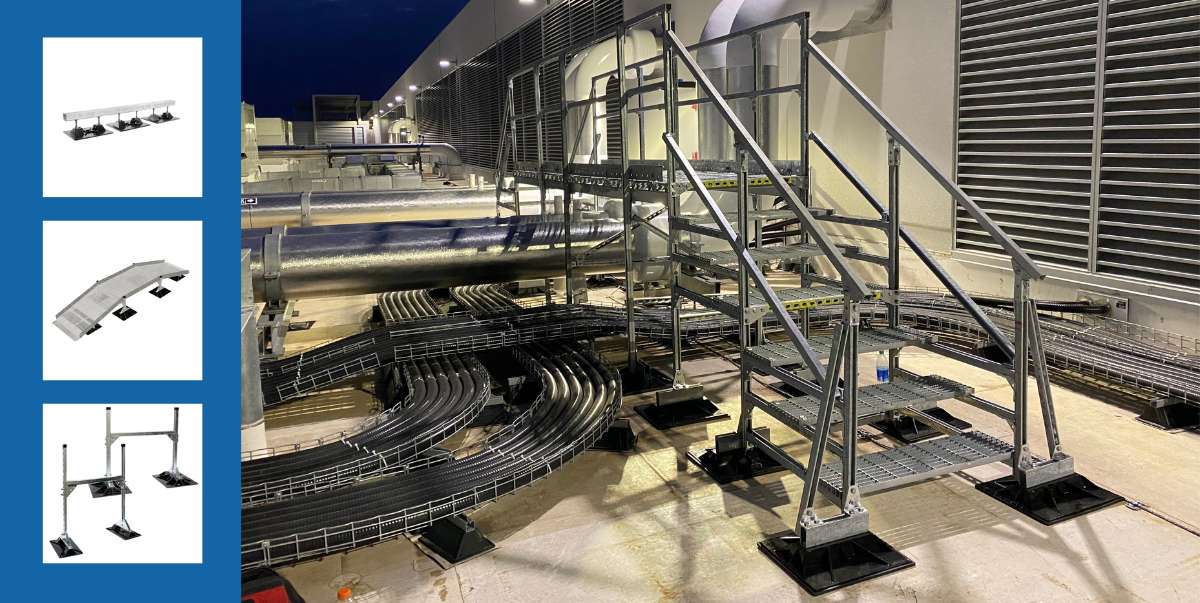 Rooftop Data Center Solutions by MIRO Industries | Walkways, Stairs ...
