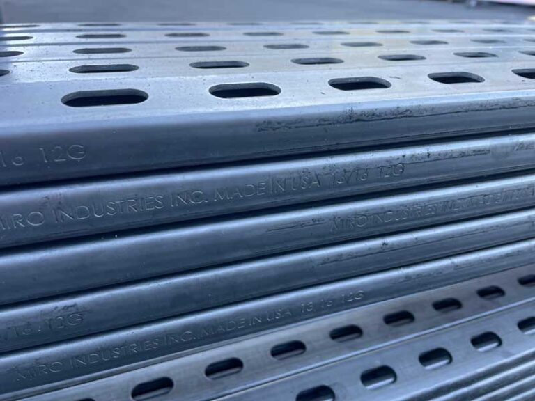 Strut Channel Utah - Pre-Galv Solid & Slotted - MIRO Industries, Inc.
